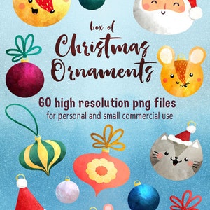 Christmas Clipart Christmas Clipart Commercial Use Christmas - Etsy