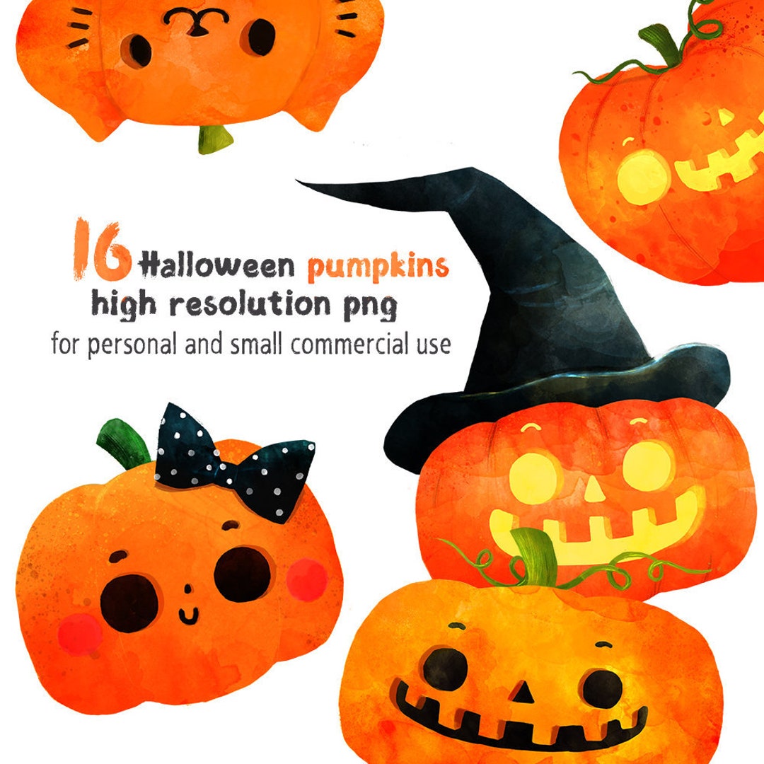Halloween Clipart | Pumpkin | Printable Halloween | Commercial Use ...