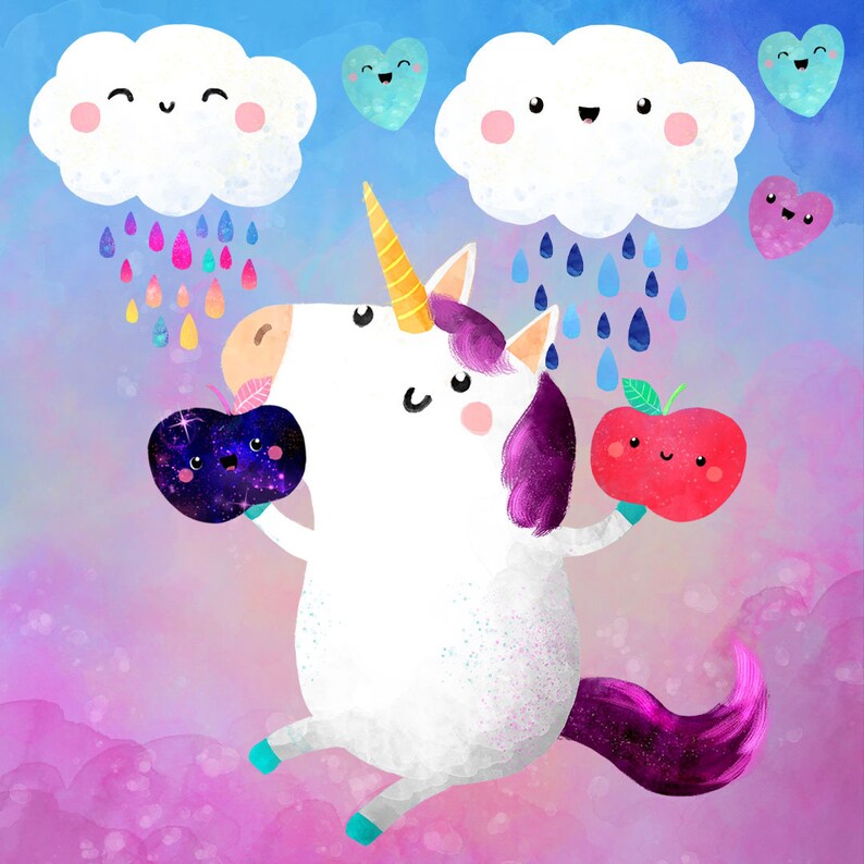Unicorn Clipart | Galaxy Clipart | Commercial Use | Instant Download ...
