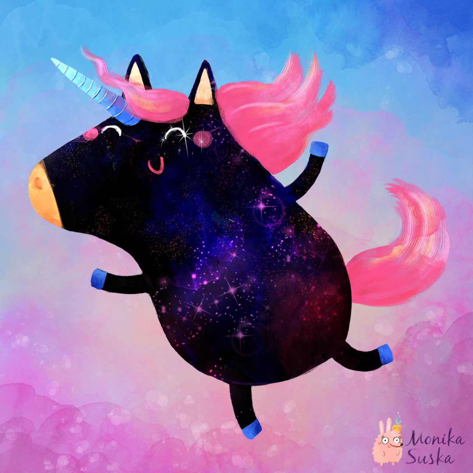 Unicorn Clipart | Galaxy Clipart | Commercial Use | Instant Download ...