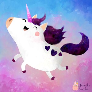 Unicorn Clipart | Galaxy Clipart | Commercial Use | Instant Download ...