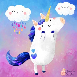 Unicorn Clipart | Galaxy Clipart | Commercial Use | Instant Download ...