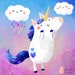 Unicorn Clipart | Galaxy Clipart | Commercial Use | Instant Download ...
