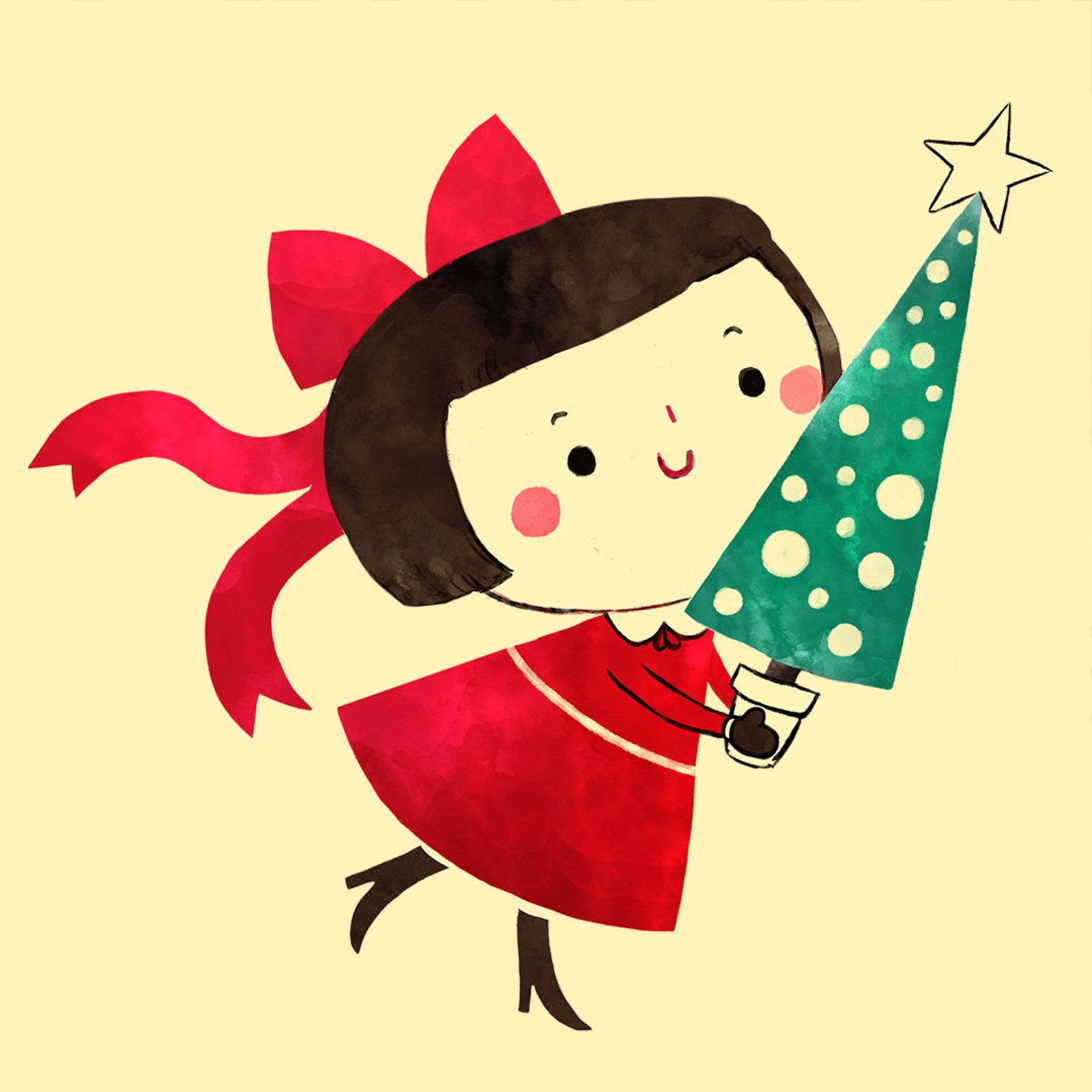 Christmas Clipart, Retro Christmas Clipart for Commercial Use, Holidays ...