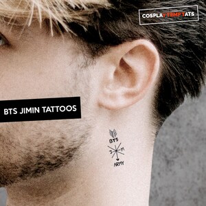 Bts Jimin 박지민 Temporary Tattoo Temp Tat Nevermind 花樣年華 Fleeting Youth Costume Halloween Cosplay