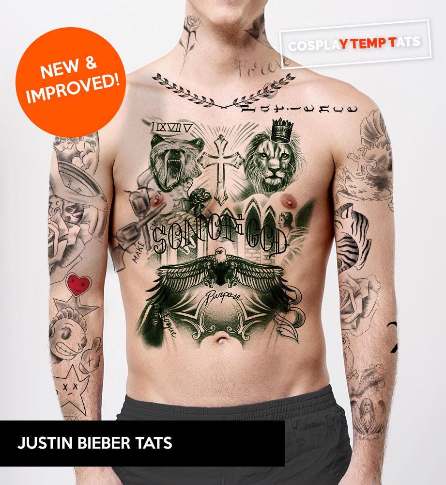 Justin Bieber Believe Tattoo Stencil