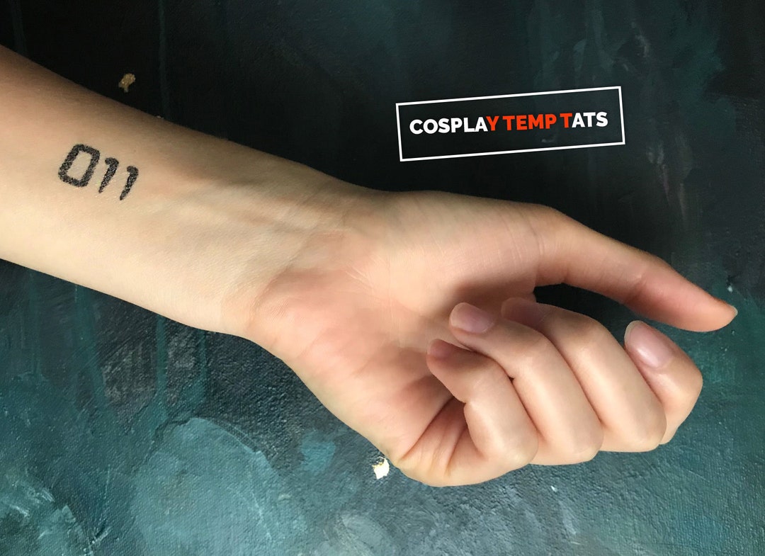 Arm Serial Number Temporary Tattoo Temp Tat 011 008 Nosebleed Nose ...