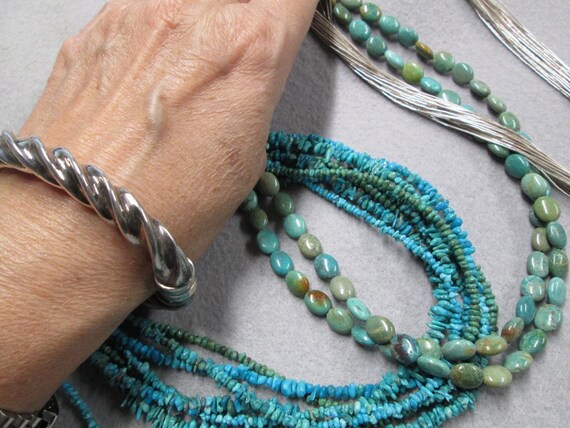 950 Silver Hinged Bangle Bracelet>Polished Silver Twi… - Gem