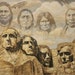 Native Mount Rushmore American// original Founding Fathers Art Print ...