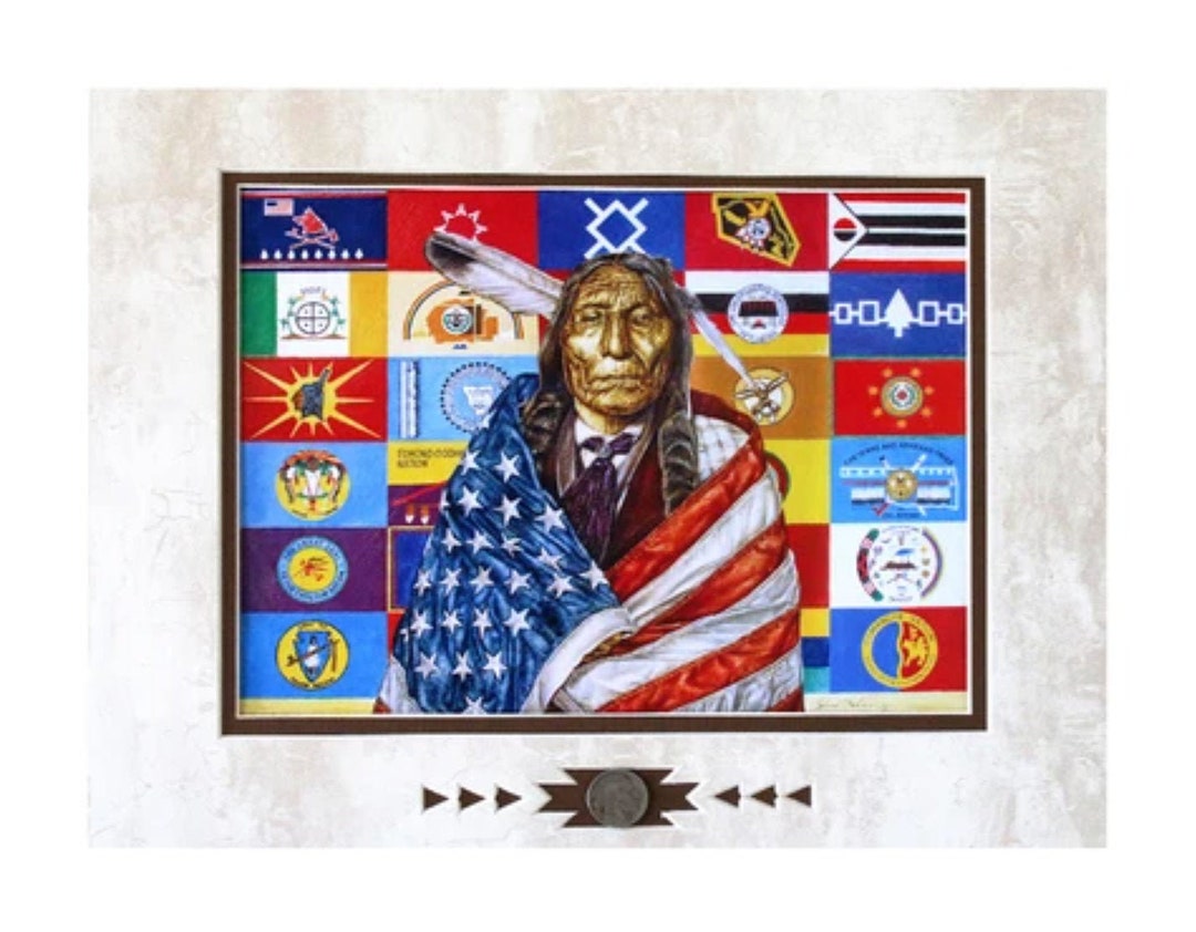 Native American Flags // "flags of Our Fathers" Art Print David Behrens ...