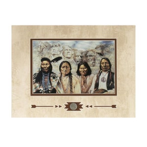 Native Mount Rushmore American// "original Founding Fathers" Art Print ...