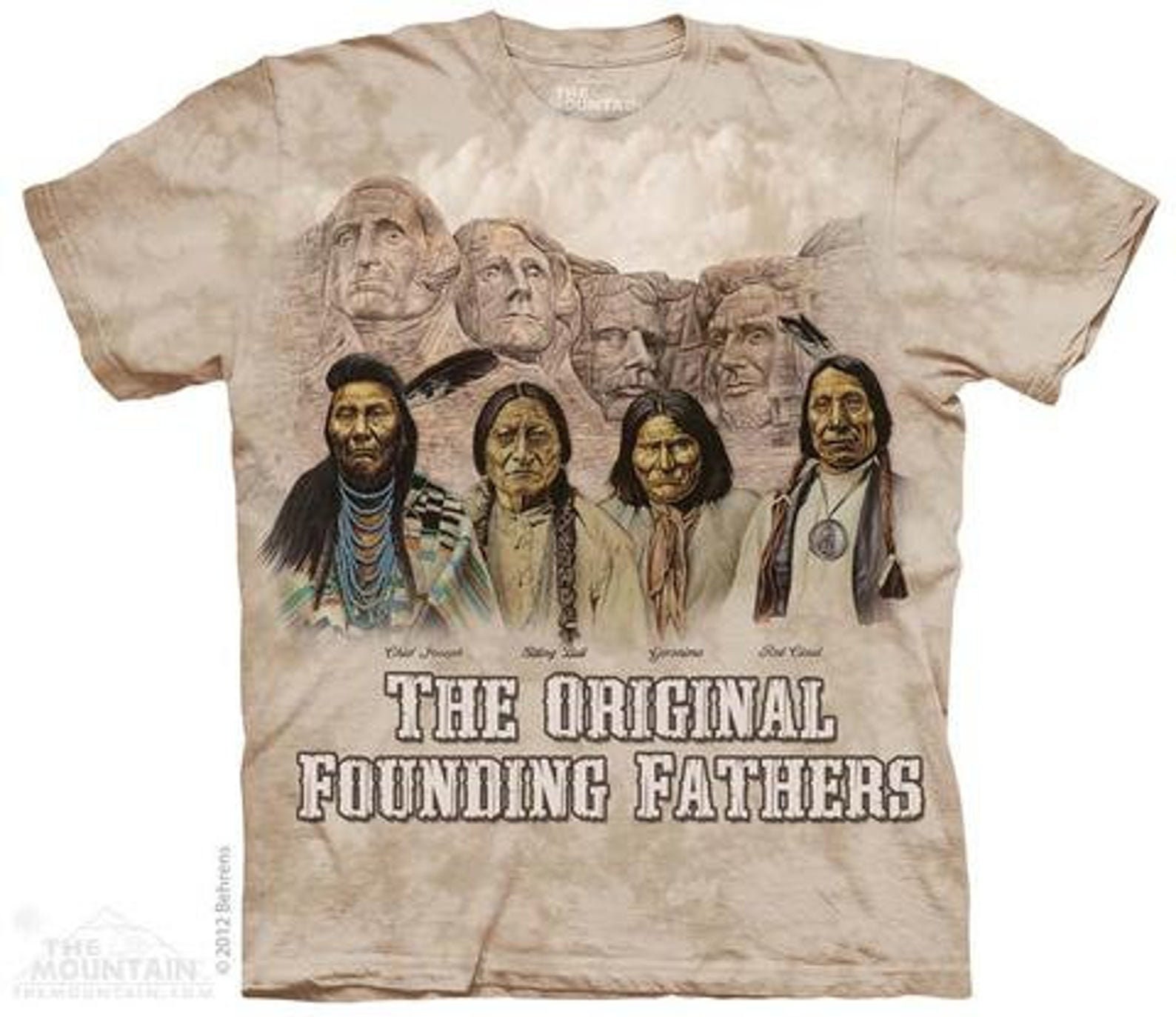 Native Mount Rushmore American// "original Founding Fathers" Art Print ...