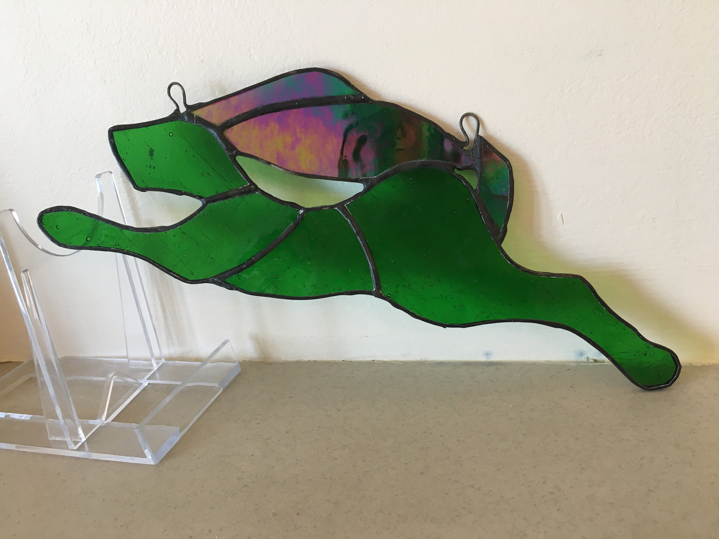 Hare Running Hare Glass Hare Hare Suncatcher Stained Glass - Etsy UK
