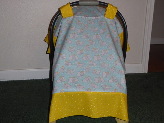 DUMBO Baby Car Seat Canopy in Several Dumbo Fabrics With or | Etsy