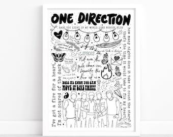 One Direction Poster - Etsy UK