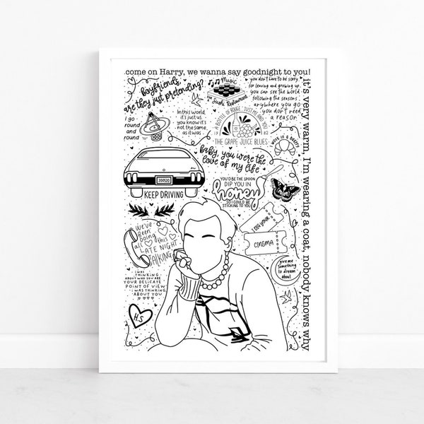 Harry Styles Lyrics - Etsy