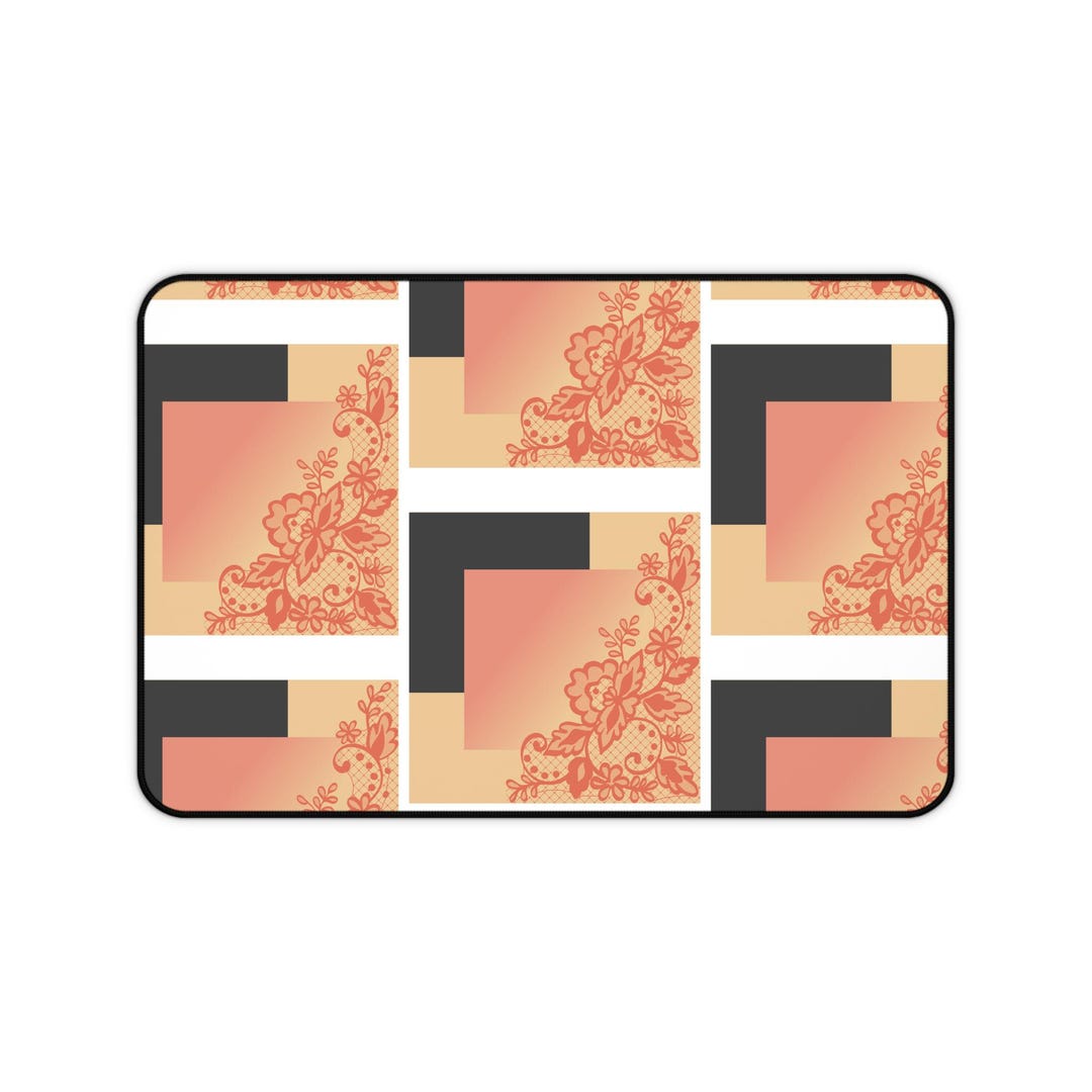 Floral Lace Desk Mat, Elegant Work Desk Accessory, Pretty Office Decor ...