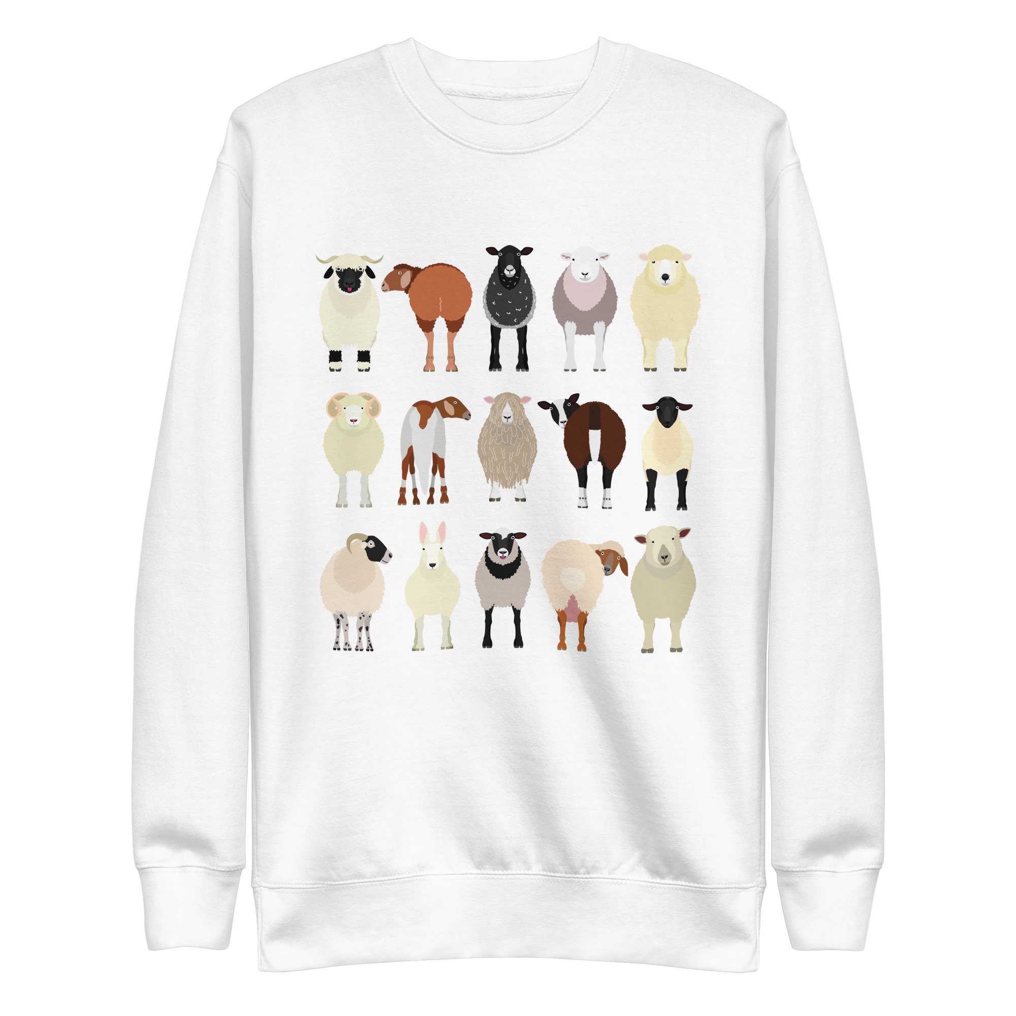 Sheep Sweatshirt, Sheep Themed Clothing, Sheep Jumper, Cute Sheep ...