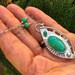 Green Variscite Jasper Pendent Chyrsophase Accent Sterling - Etsy