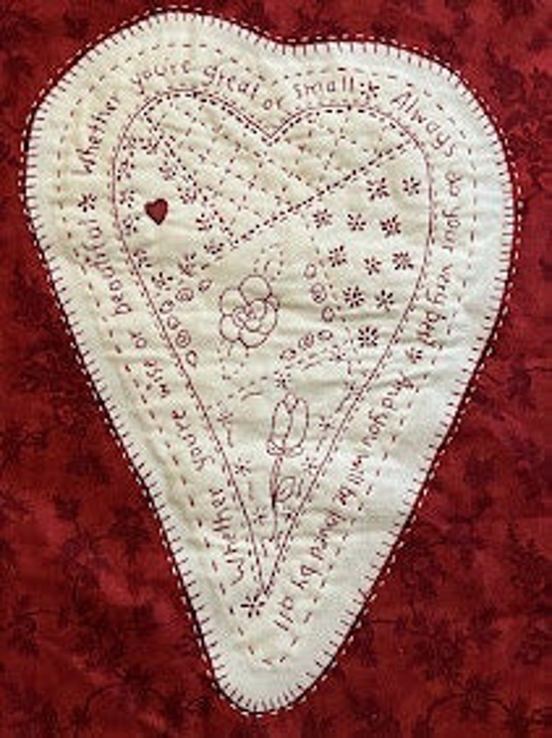 PDF FILE : Red Heart Embroidery Pattern - Etsy