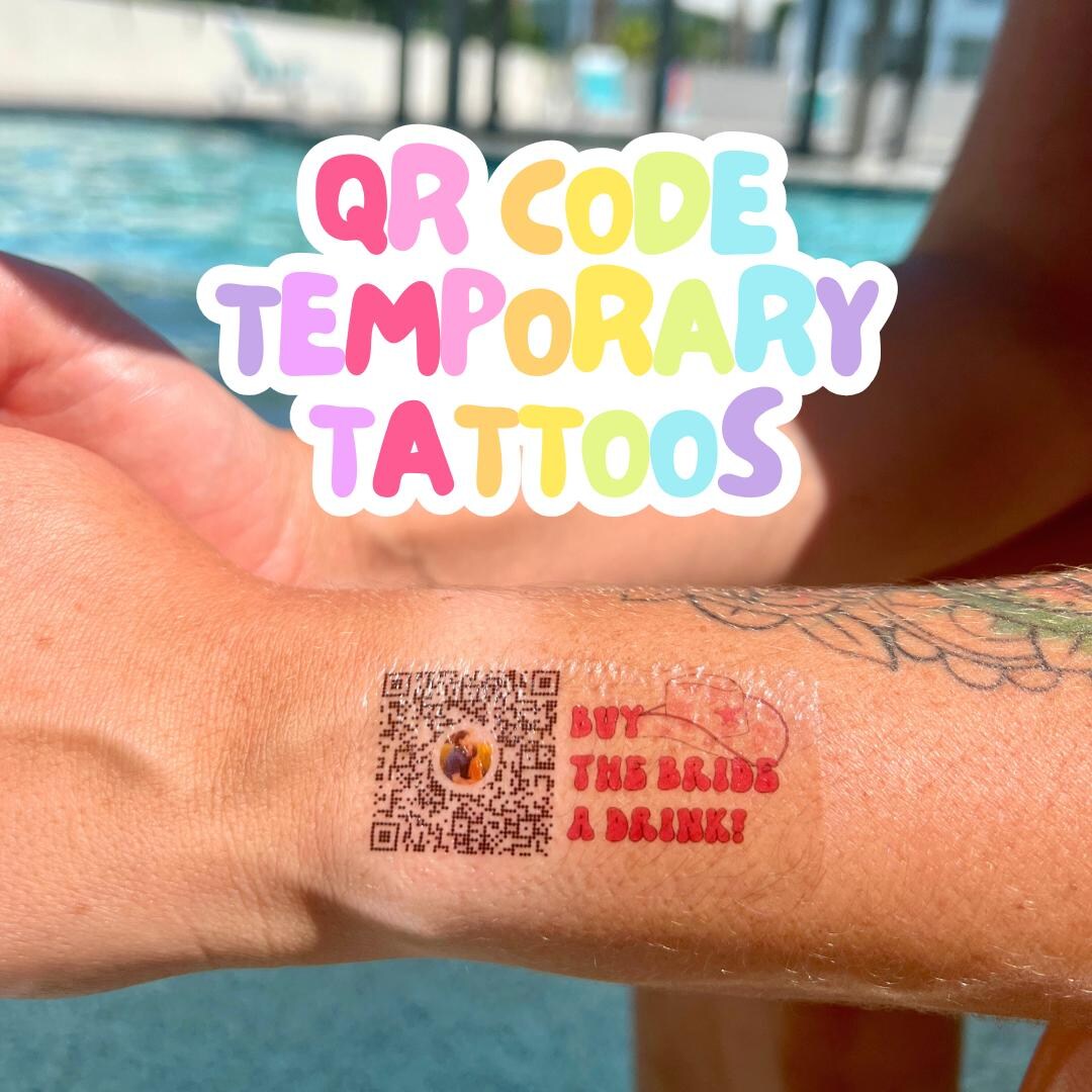 Venmo QR Code / Bachelorette Temporary Tattoos / Bach Party Gifts ...