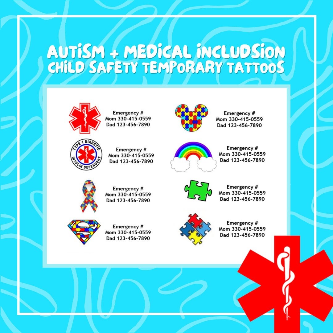 Autism Awareness Temporary Tattoo / Non-verbal / Autistic / Limited ...
