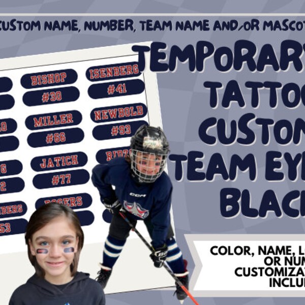 Custom Football Eye Blacks - Etsy