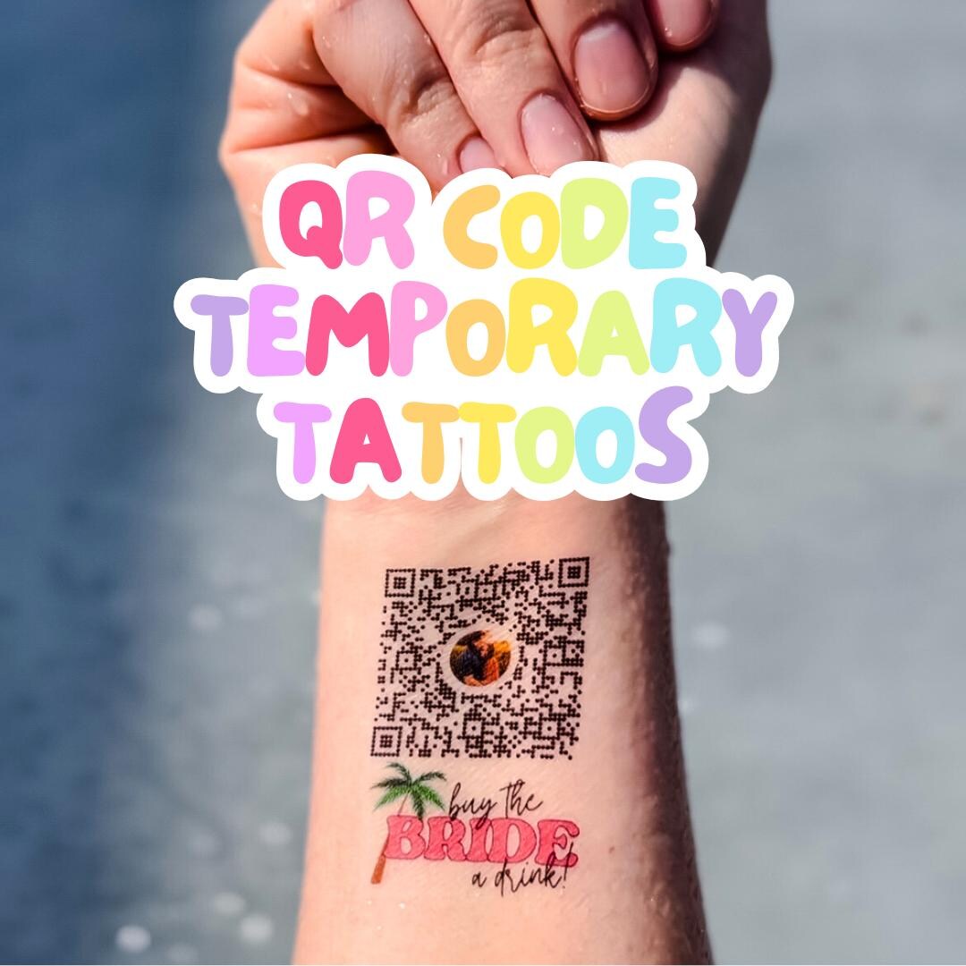 Venmo QR Code / Bachelorette Temporary Tattoos / Bach Party Favors ...