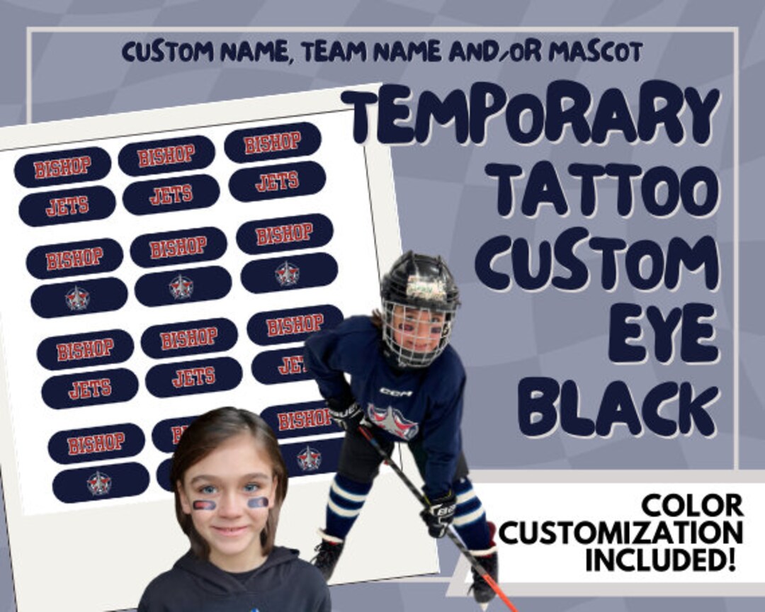 EYE BLACKS / Temporary Tattoos / Sports Tattoos / Spirit Tattoos ...