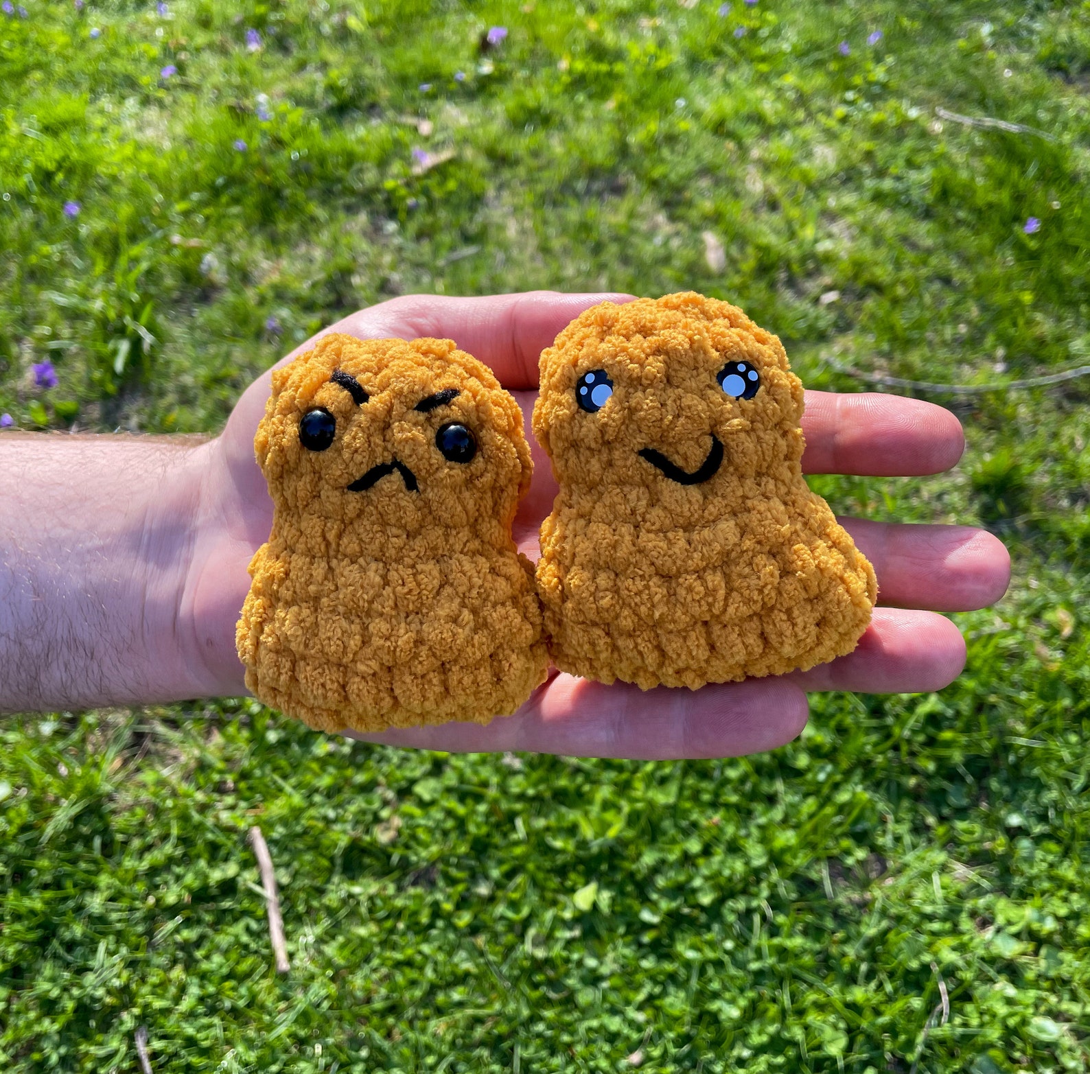 Pocket Nugget // Dinky the Pocket Nugget // Chicken Nugget // - Etsy