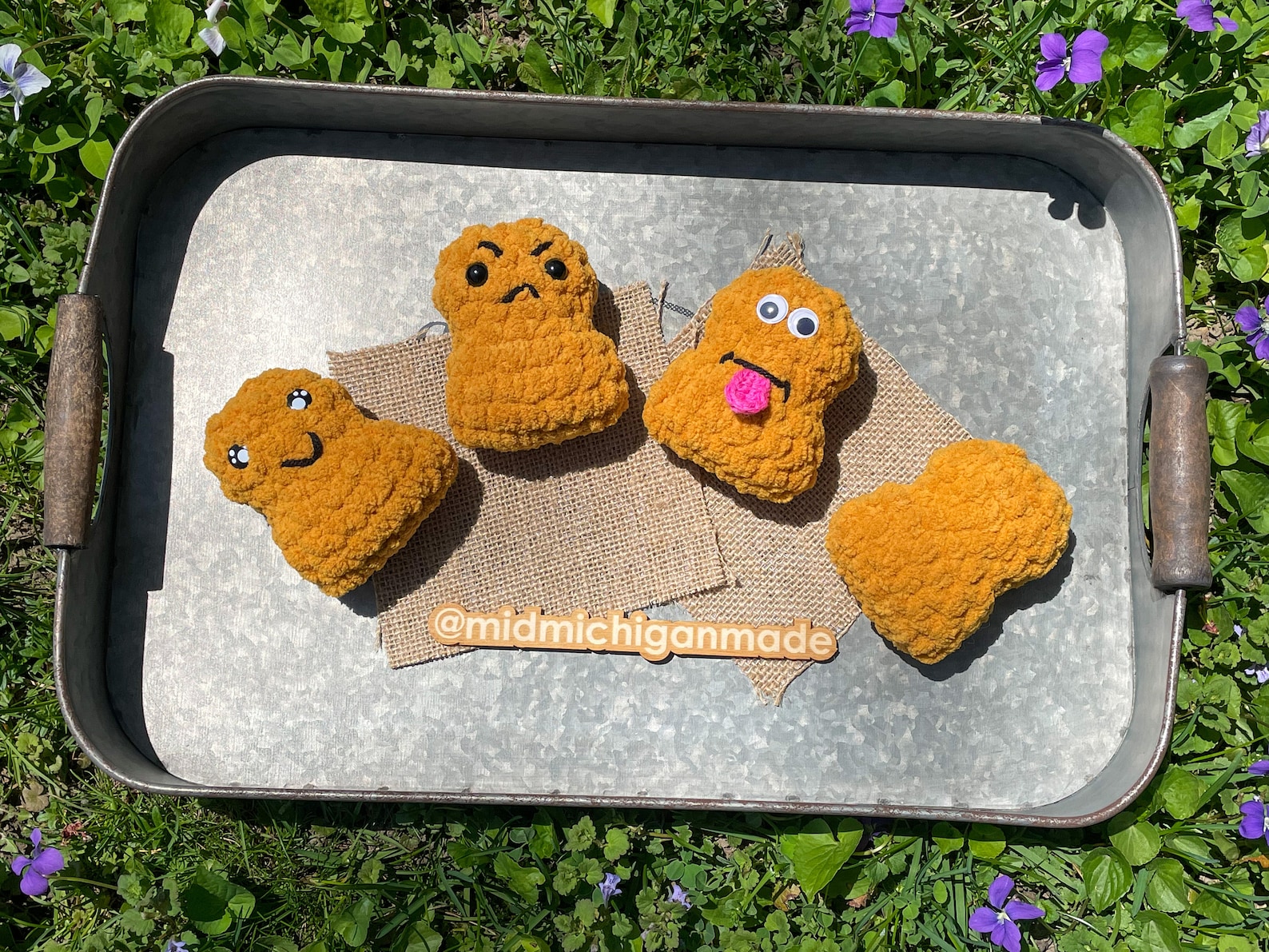 Pocket Nugget // Dinky the Pocket Nugget // Chicken Nugget // - Etsy