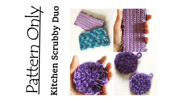 Kitchen Scrubby Duo PDF PATTERN ONLY Kitchen Helper - Etsy