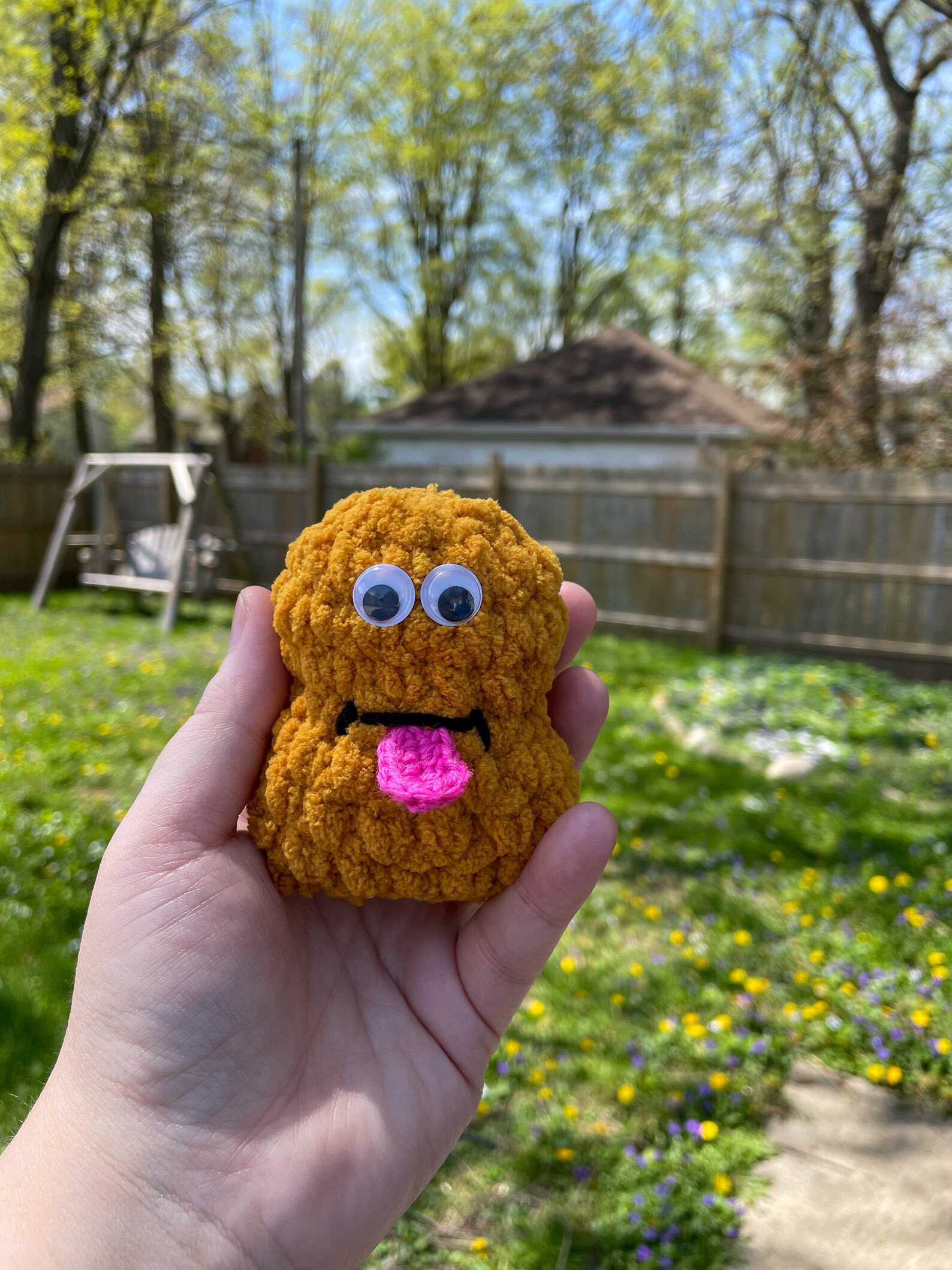 Pocket Nugget // Dinky the Pocket Nugget // Chicken Nugget // - Etsy
