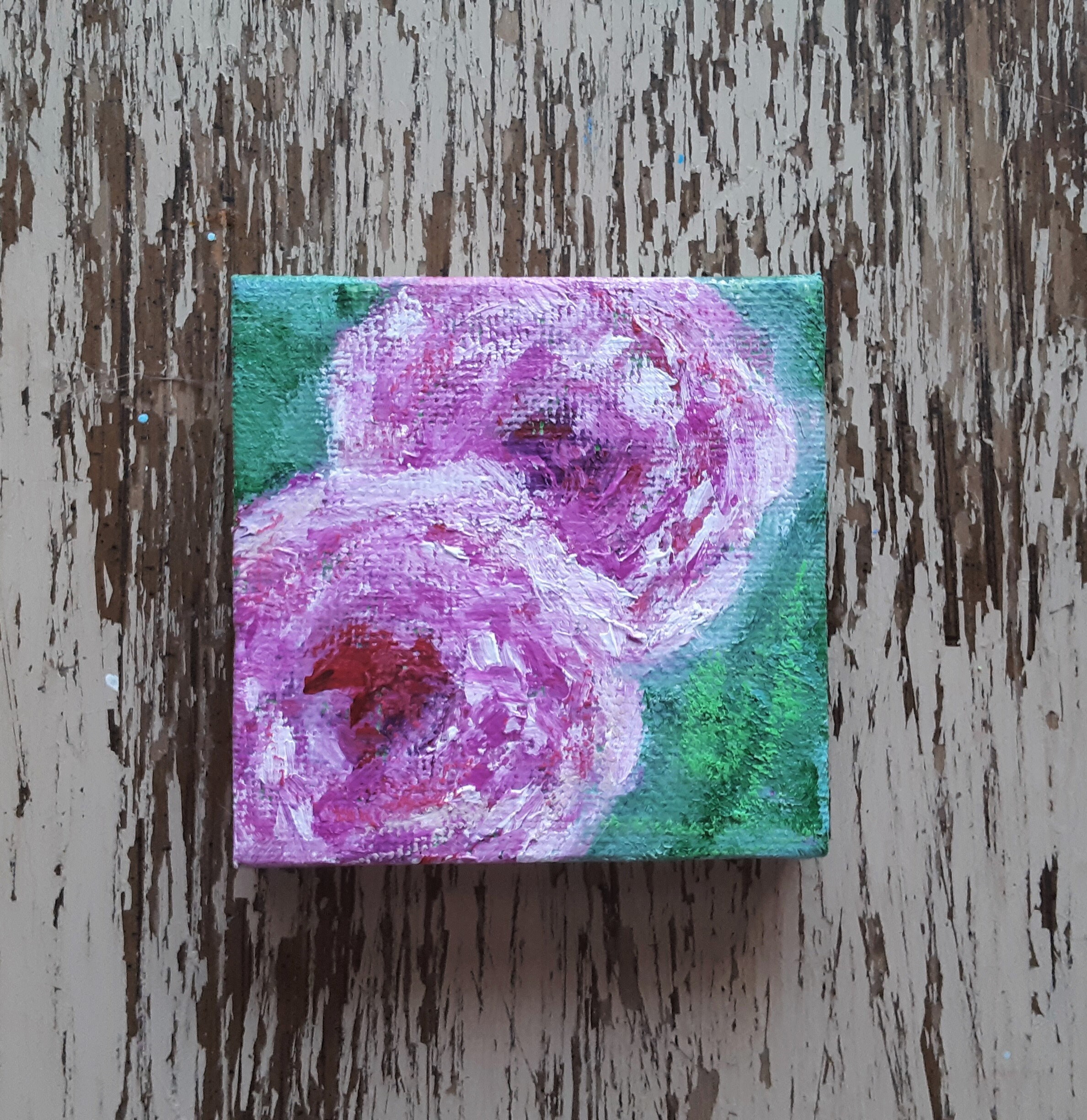 Rose Paintings Miniature Paintings Acrylic Paintings Tiny Paintings ...