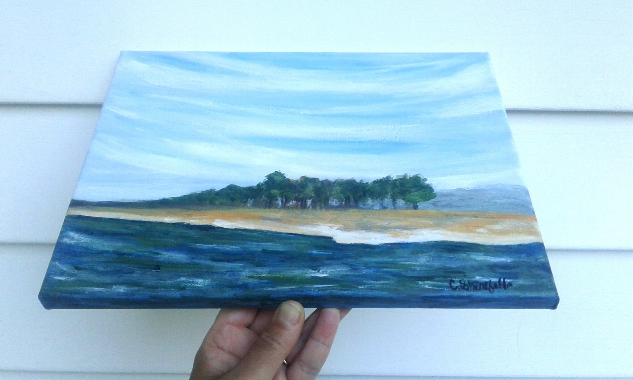 Beach Painting Acrylic Painting Landscape Painting Seascape Painting ...
