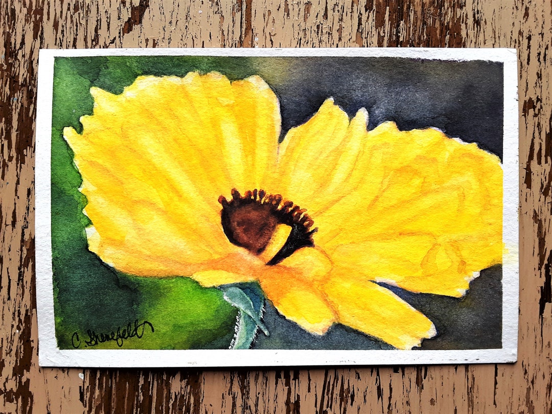 Calendula Flower Painting Nature Painting Garden Inspired Painting ...