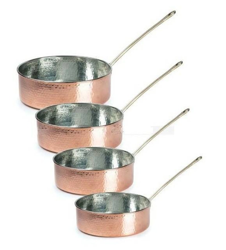 COPPER SAUTE PAN Frying Pan Tin Lined Copper Kitchen Copper - Etsy