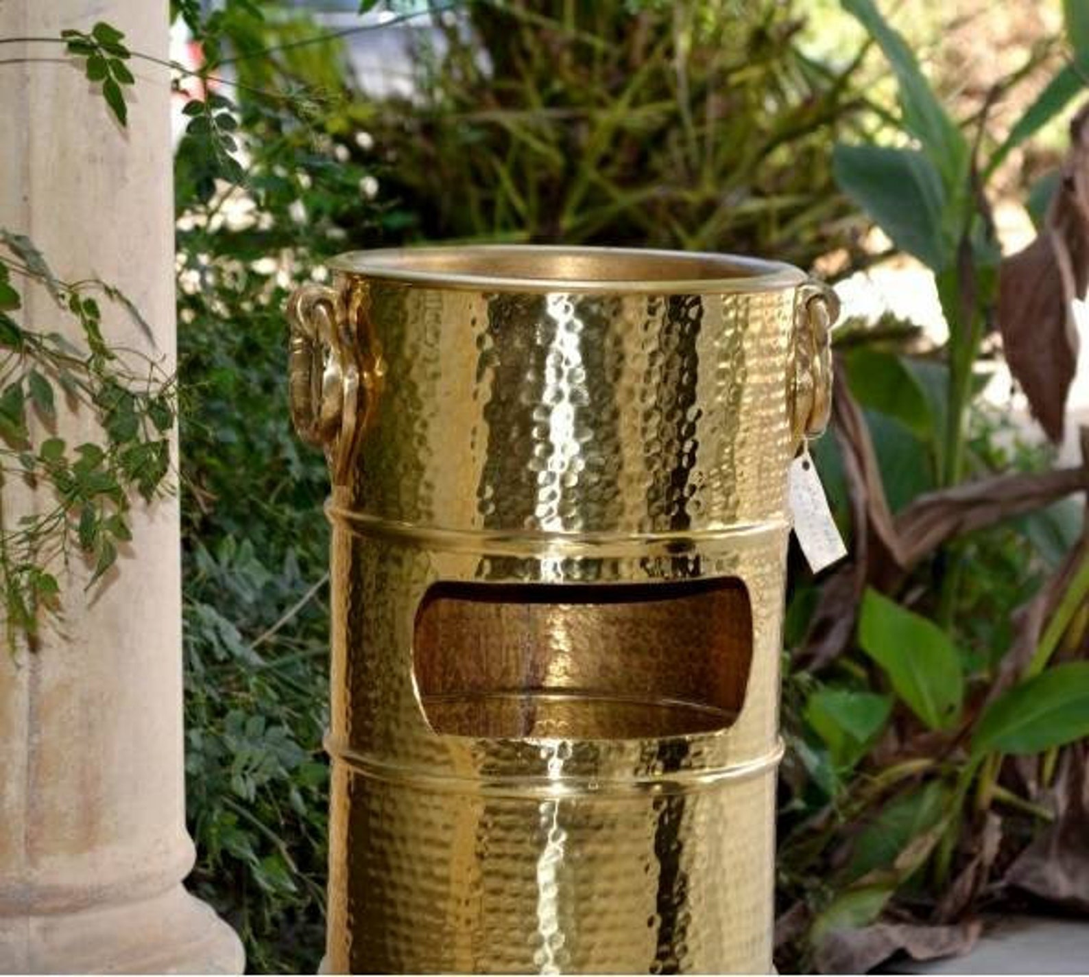 COPPER ASHTRAY STAND, Standing Ashtray, Ashtray Floor, Ashtray Copper ...