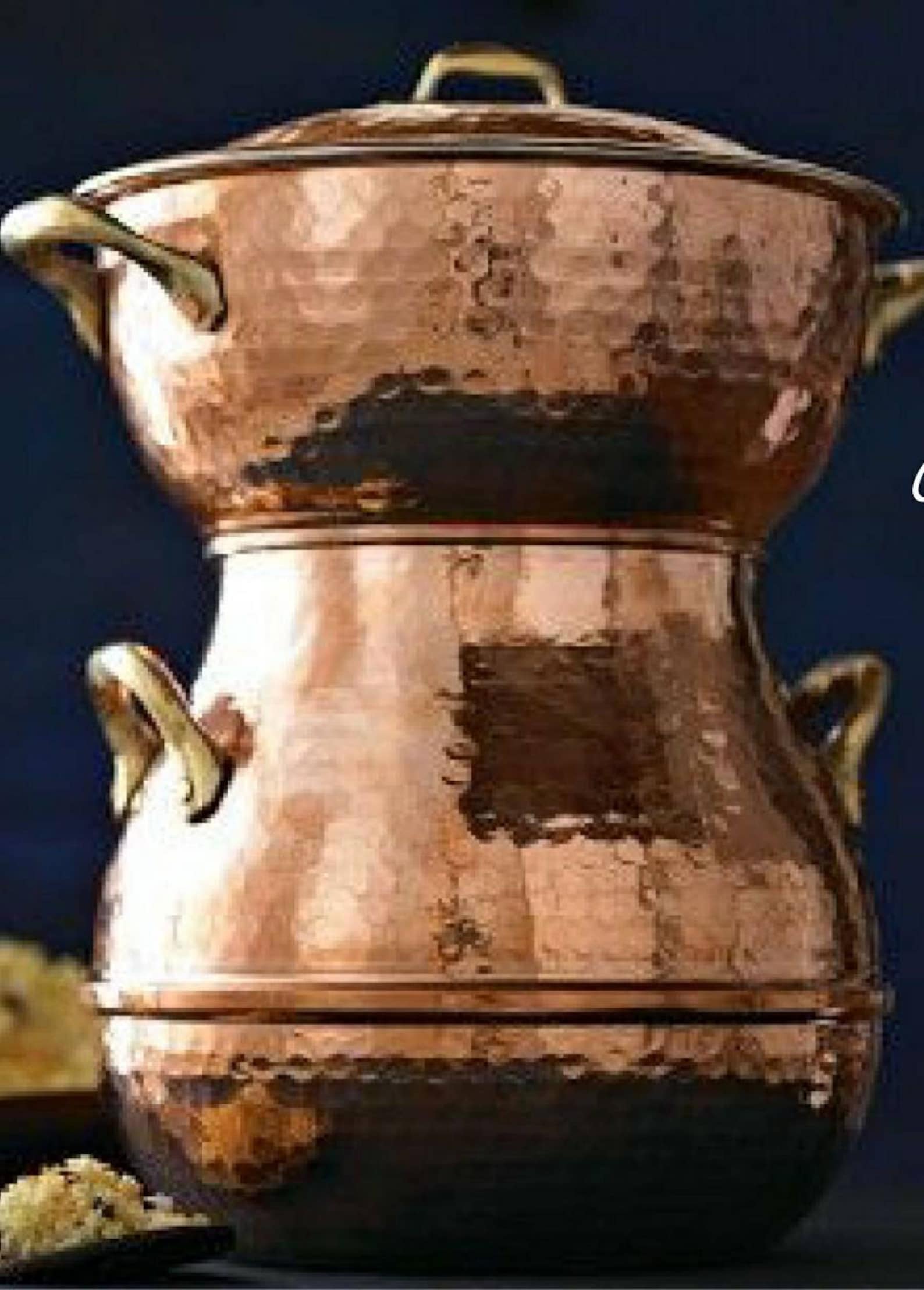 Hammered copper couscous pot Copper cookware pots COPPER | Etsy