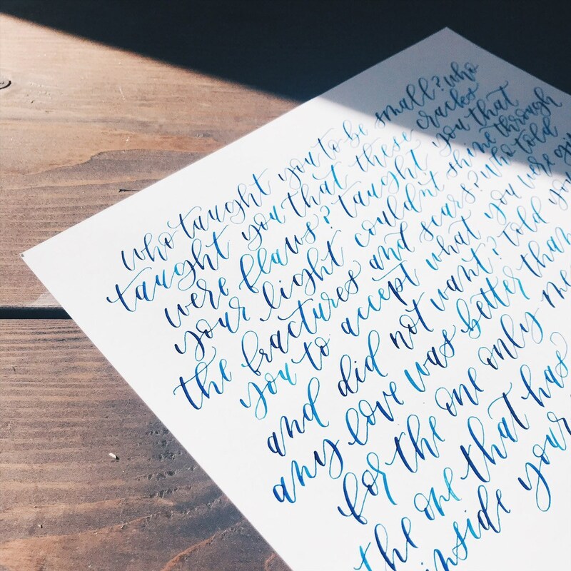 Lettering Lyrics - Etsy