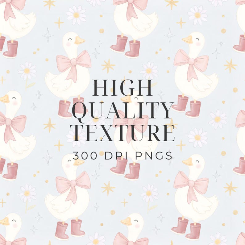Silly Goose Pattern Digital Download, Seamless Design in 300 DPI PNG ...