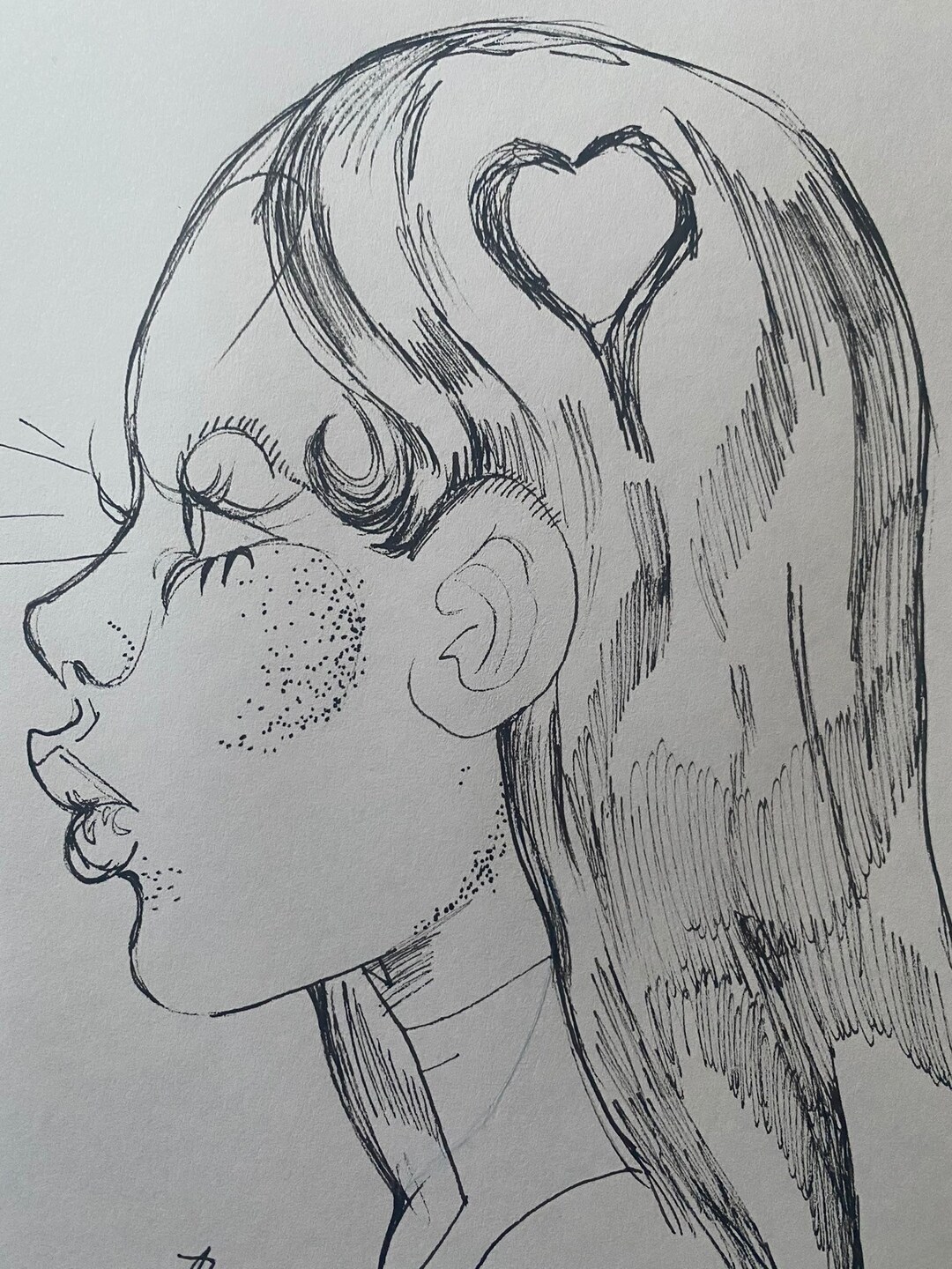 8x10 Side Profile Print - Etsy