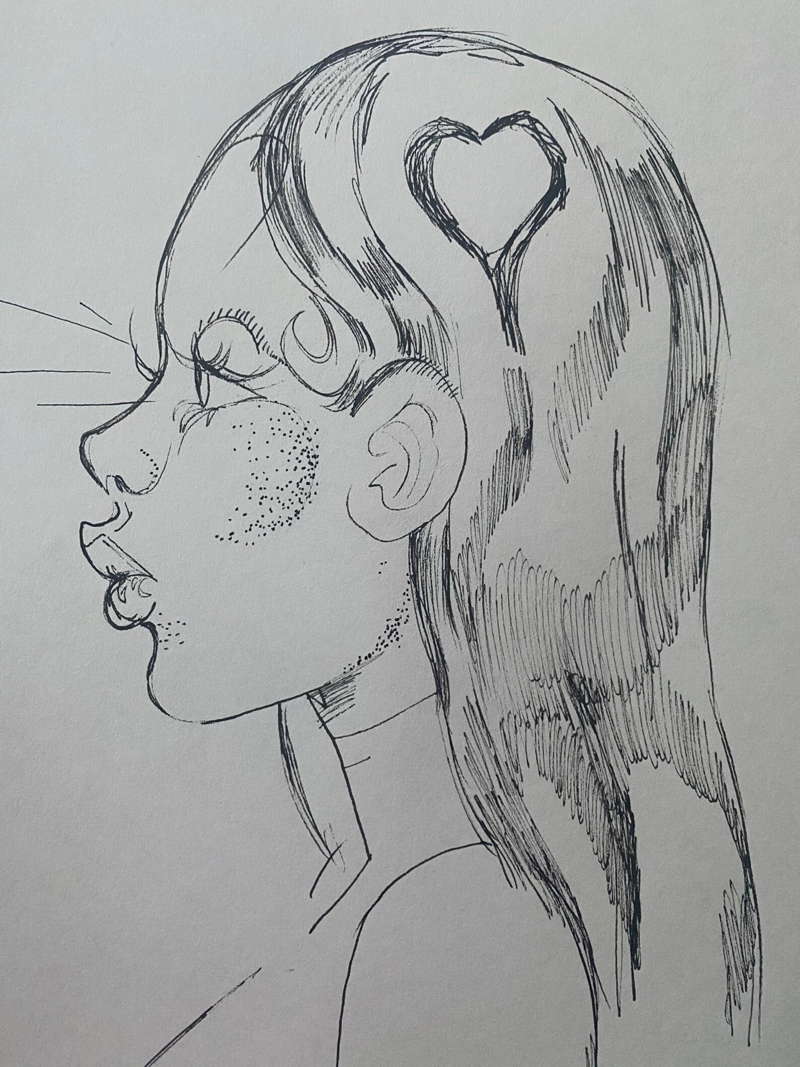 8x10 Side Profile Print - Etsy