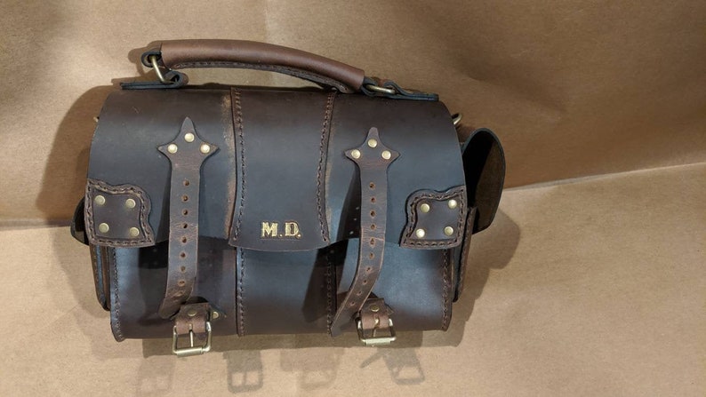 Dieselpunk.ro Witch Doctor Leather Satchel Bag - Etsy