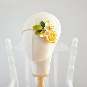 Lemon Headband, Lemon Hair Bow, Lemon Hair Clip, Tropical Headband ...