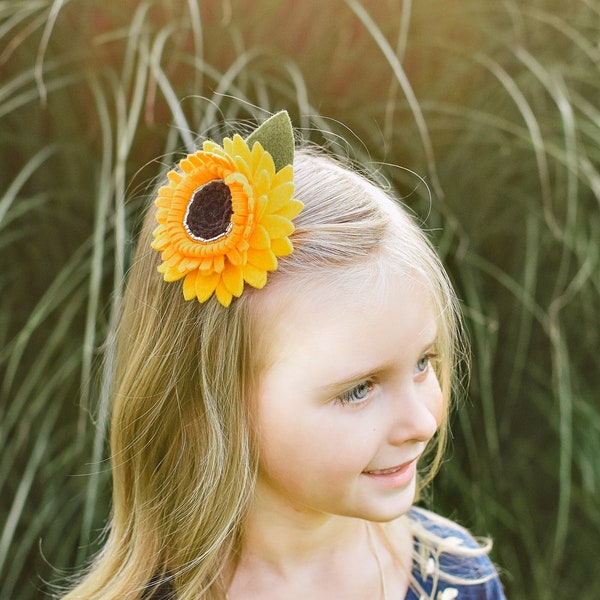 Sunflower Headband - Etsy