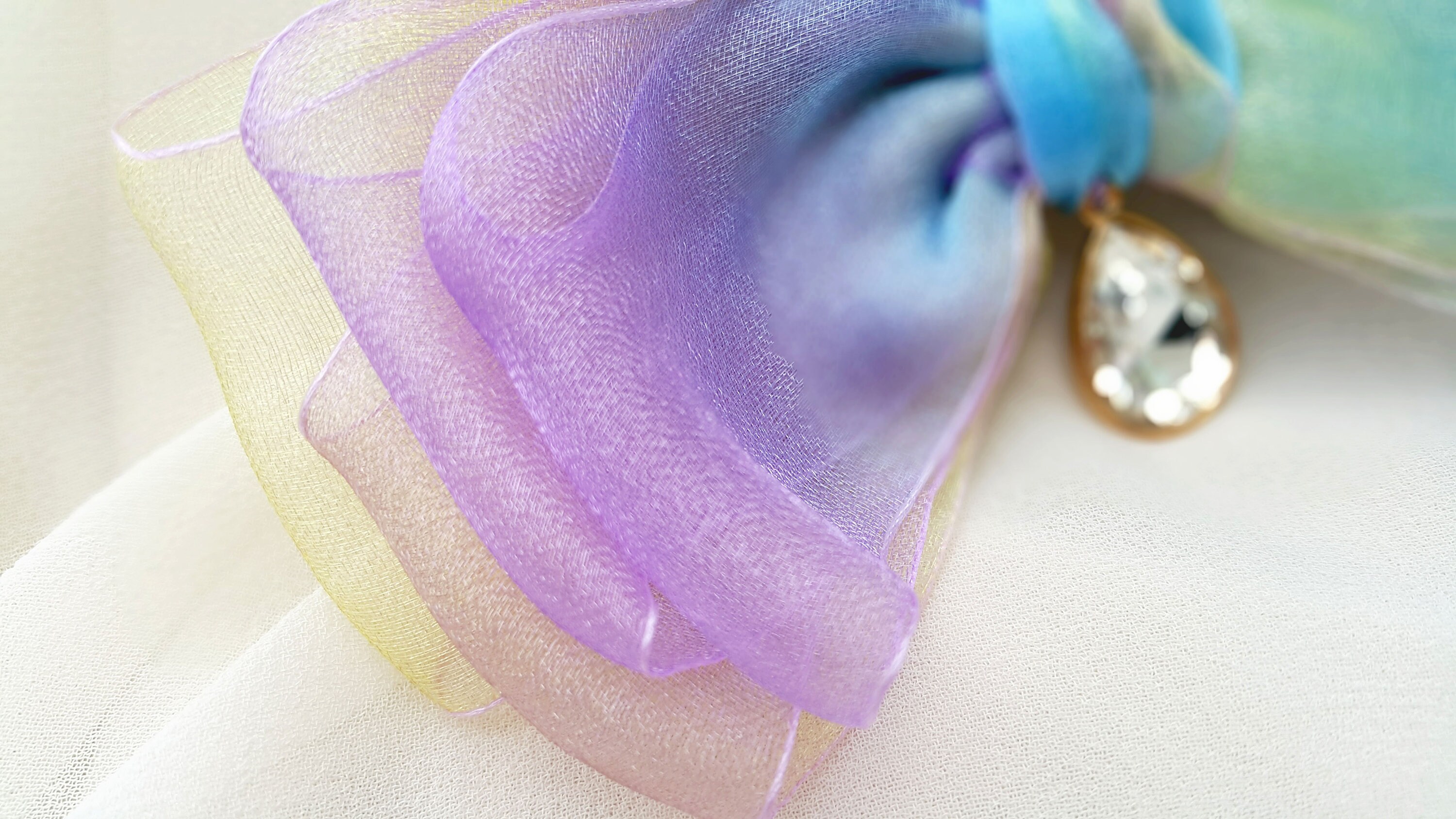 Pastel Rainbow Headband Rainbow Hair Bow Ombre Ribbon - Etsy