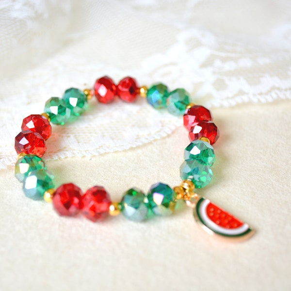 Watermelon Bracelet - Etsy