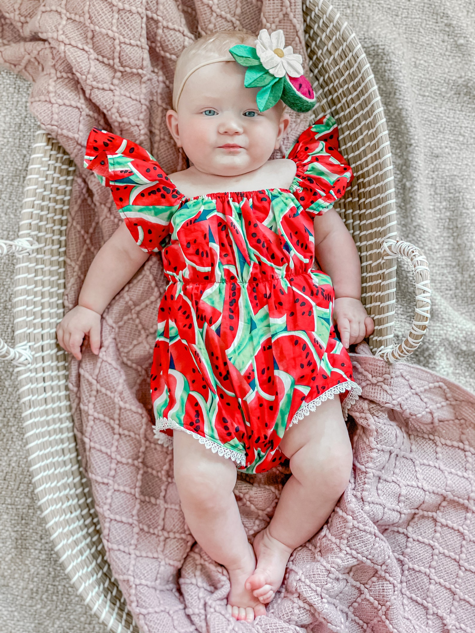Watermelon Headband, Watermelon Hair Bow, Watermelon First Birthday ...
