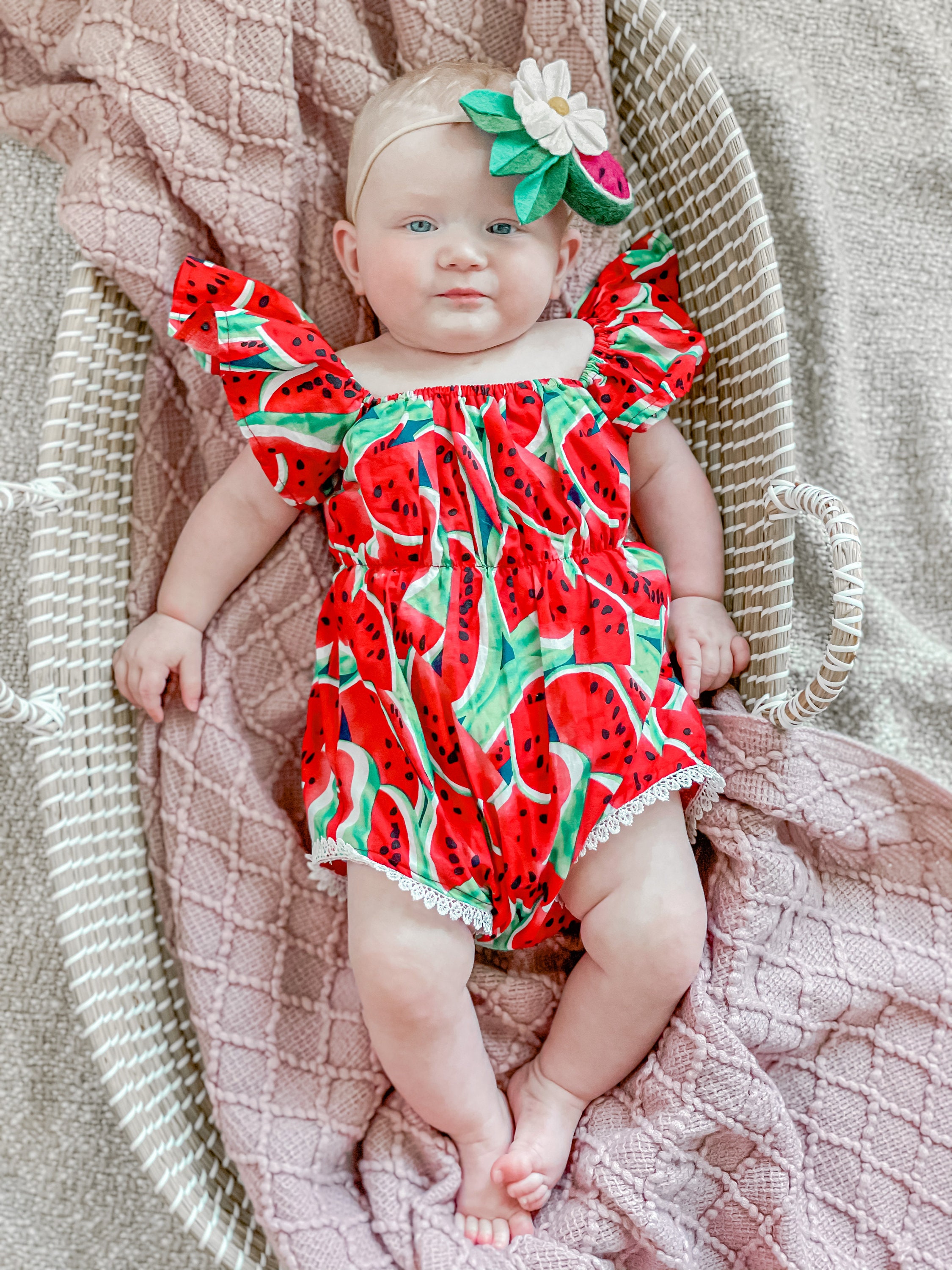 Watermelon Headband, Watermelon Hair Bow, Watermelon First Birthday ...